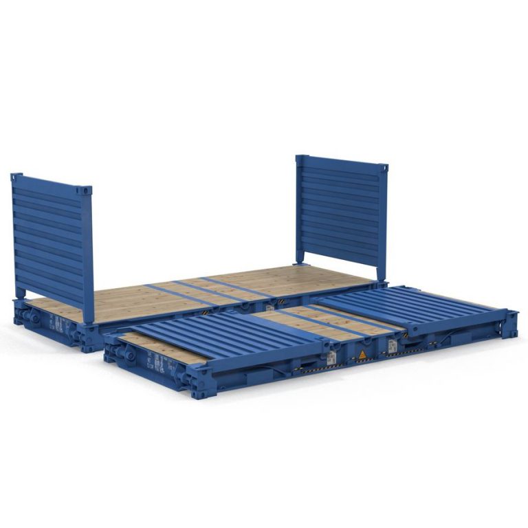 Contenedor plataforma – flat rack container - Logisber